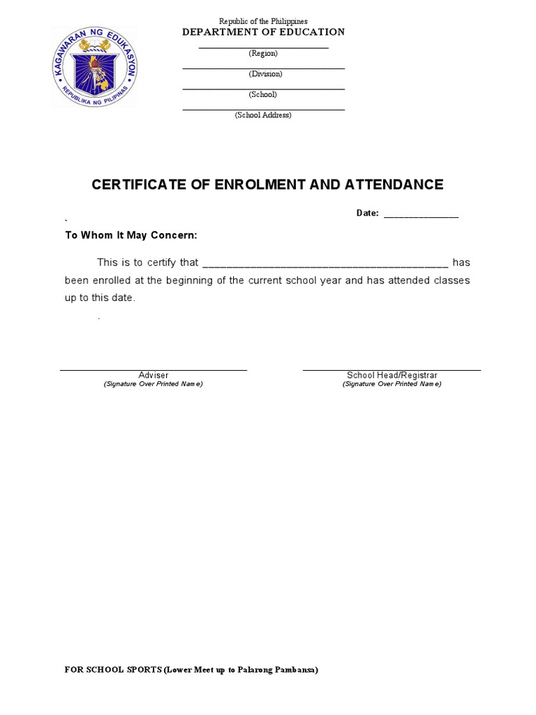 2020 Certificate of Attendance | PDF