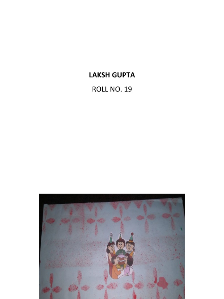 Laksh Gupta: Roll No. 19 | PDF