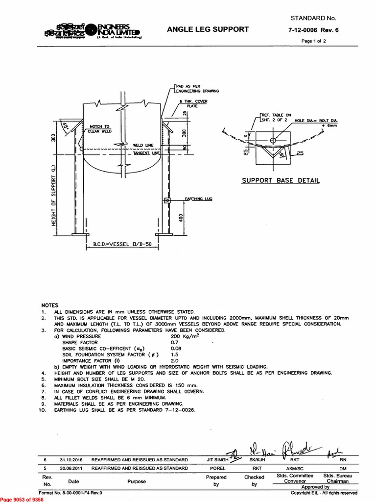 7-12-0006 Rev6 (Angle Leg Support) | Download Free PDF | Civil ...