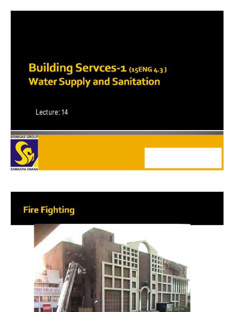 Fire Fighting Pdf Pdf Fire Sprinkler System Civil Engineering