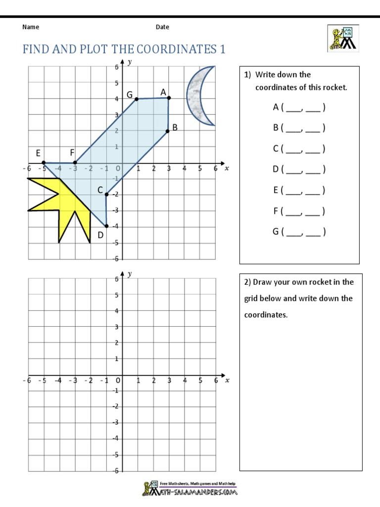 Find and Plot The Coordinates 1 | PDF