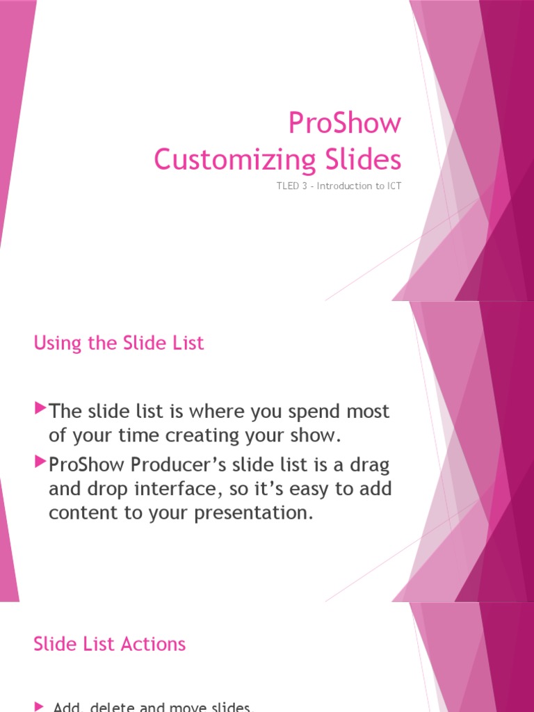 Customizing Digital Presentations with ProShow Producer | PDF | Video | Button (Computing)