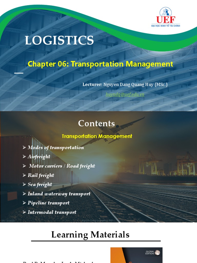C6 - Transportation Management | PDF | Cargo | Transport