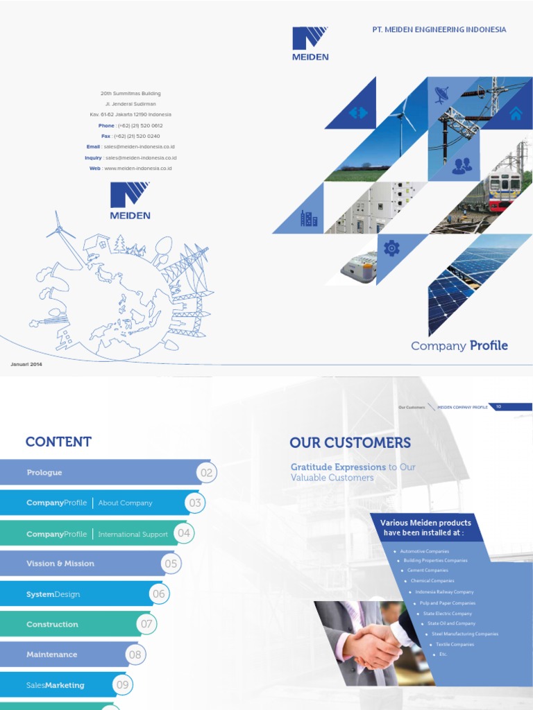 Company Profile: Pt. Meiden Engineering Indonesia | PDF | Engineering ...