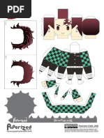 Demon Slayer - Zenitsu Agatsuma Papercraft PDF | PDF