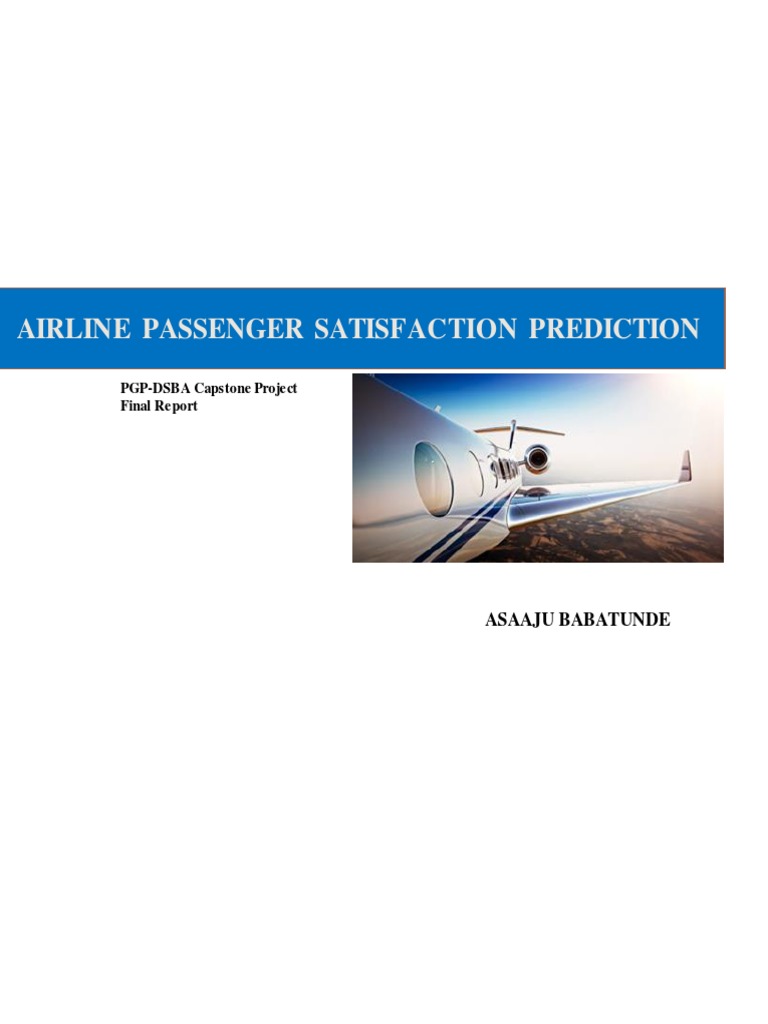Predicting Airline Passengers Satisfaction | PDF | Dependent And ...