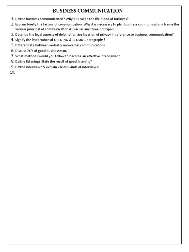 Business Communication | PDF