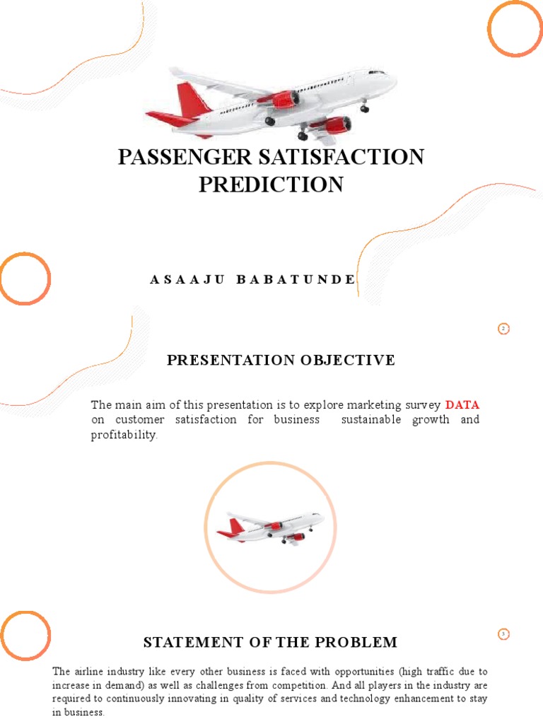 Passenger Satisfaction Prediction: Asaaju Babatunde | PDF | Customer ...