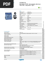 XCKJ167 Limit Switch Data Sheet | PDF | Technology & Engineering