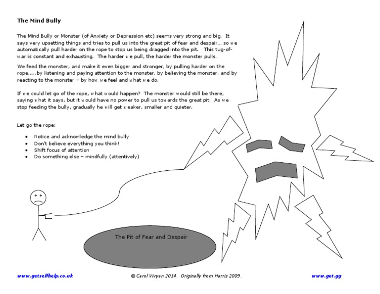 The Mind Bully: The Pit of Fear and Despair | PDF