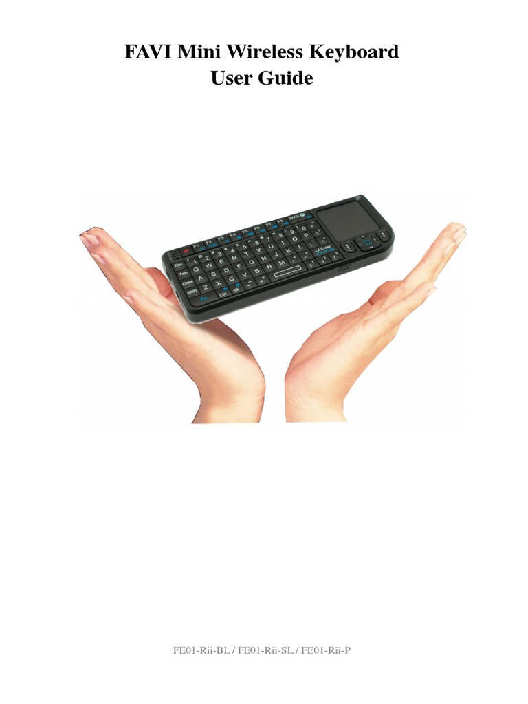 FAVI Mini Wireless Keyboard User Guide | PDF | Computer Keyboard | Wireless
