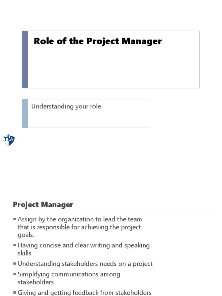 Role of PM PDF | Download Free PDF | Leadership | Project Management