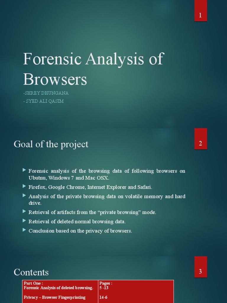 Forensic Analysis of Browsers: - Shrey Dhungana - Syed Ali Qasim | PDF | Safari (Web Browser ...