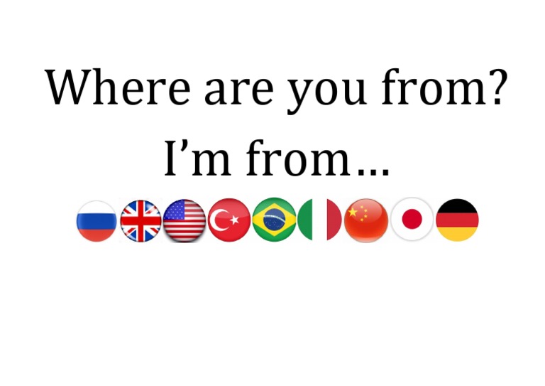 Where Are You From | PDF