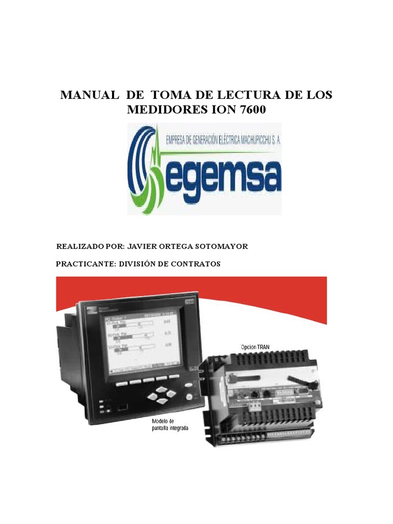 Manual de Lectura de Medidores ION | PDF