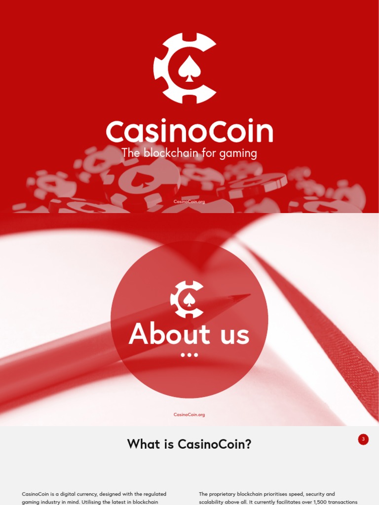 CasinoCoin Presentation en | PDF | Money Laundering | Cryptocurrency