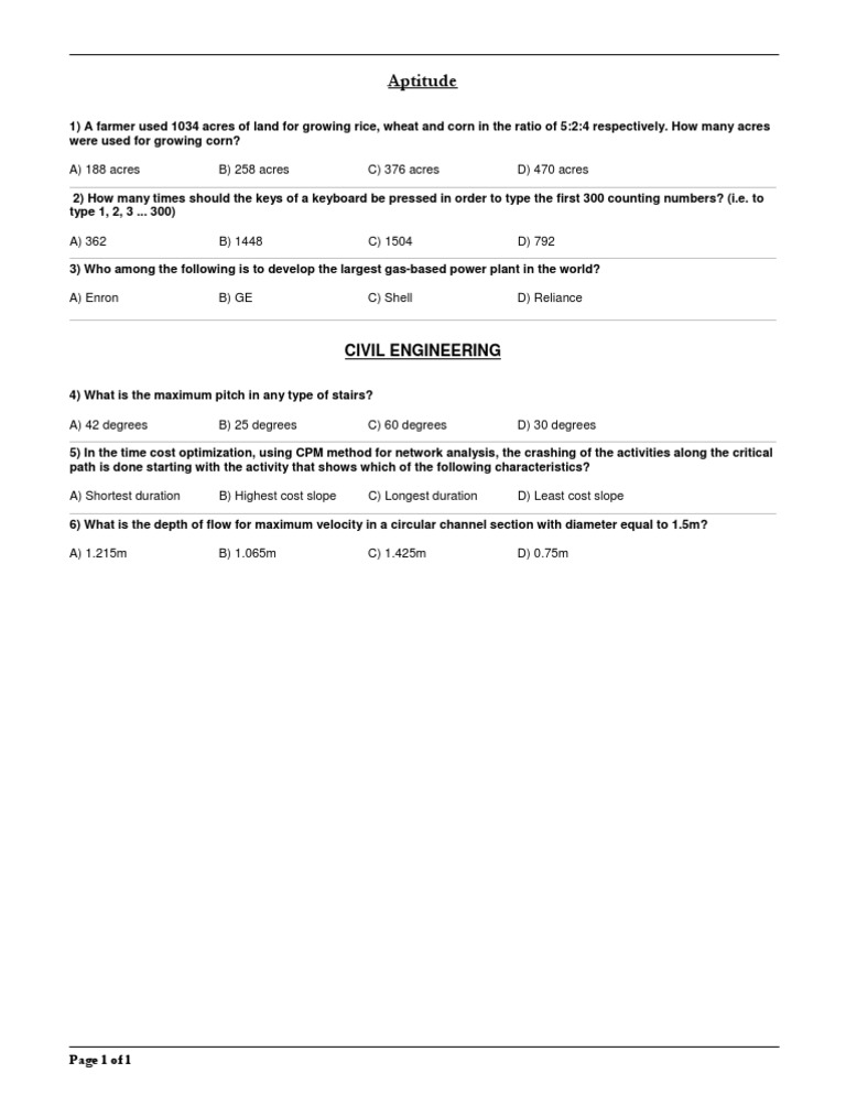 Civil Engineering | PDF