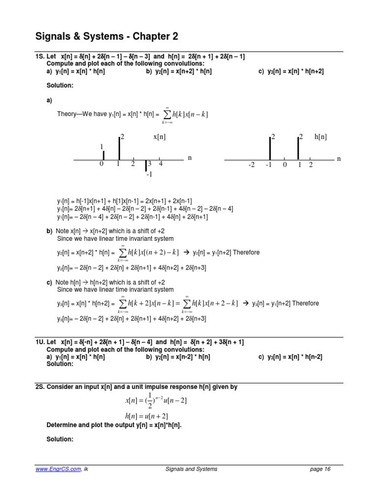 Signals & Systems - Chapter 2: K N X K H | PDF | Algorithms | Mathematical Objects