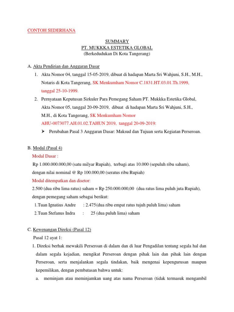 Contoh SUmmary | PDF
