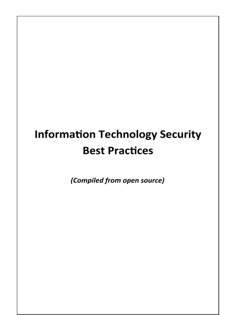 Best Practices For Cyber Security | PDF | Malware | Mobile App