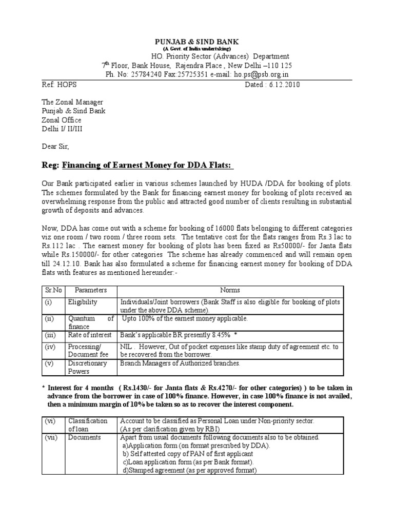DDA Flats Booking | PDF | Banks | Loans