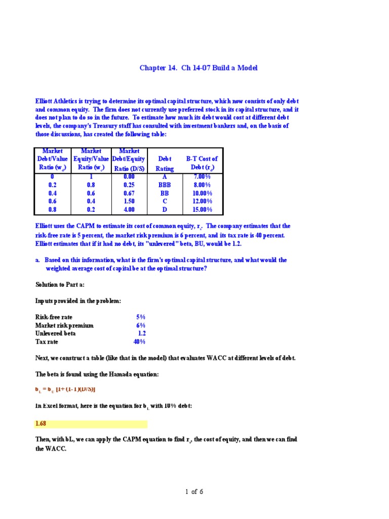 Elearning2 | PDF | Capital Structure | Cost Of Capital
