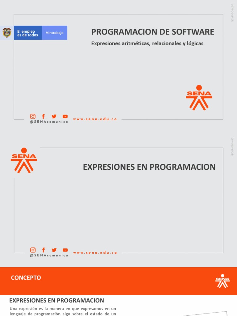 Expresiones en Programacion | PDF | Programación de computadoras ...