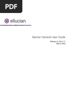 Banner 9 Quick Reference Guide | PDF | Menu (Computing) | Icon (Computing)