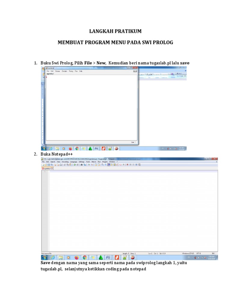 Langkah Pratikum Membuat Menu | PDF