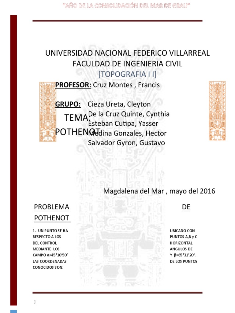 Pothenot Topografia II | PDF | Enseñanza de matemática Pothenot Topografia II | PDF | Enseñanza de matemática