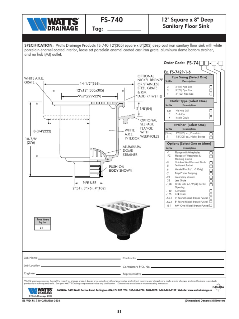 Es WD Fs 740 Can PDF | PDF | Pipe (Fluid Conveyance) | Materials