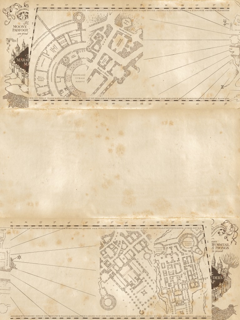 Marauders Map Full Size Plotter | PDF