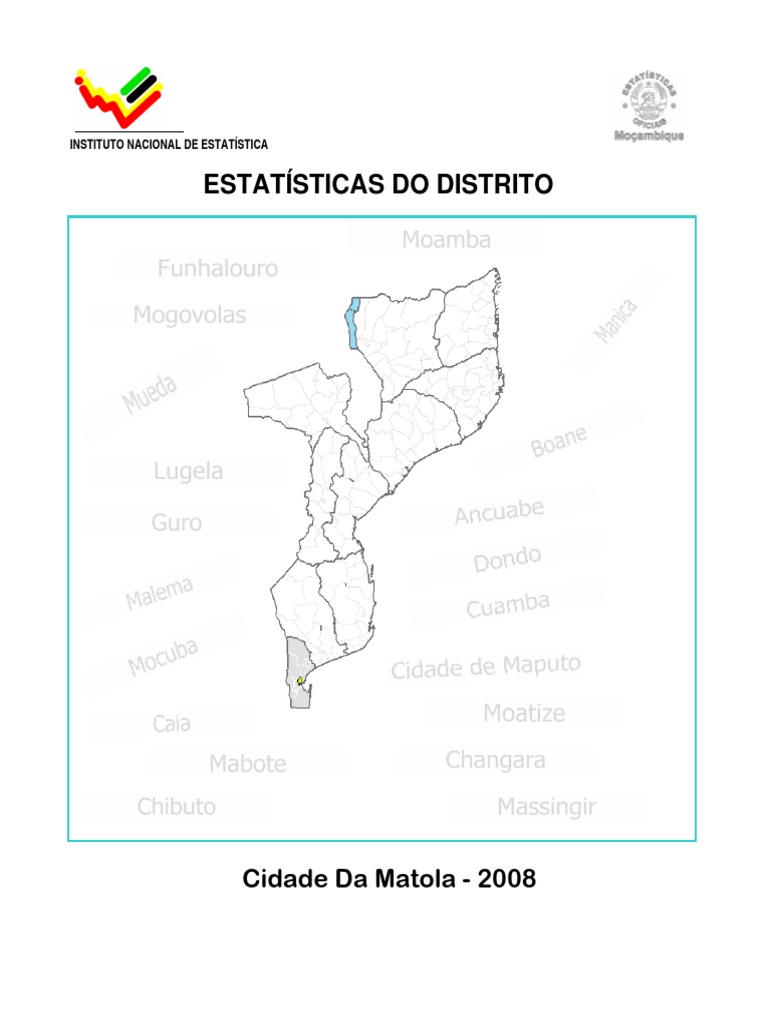 Estatisticas Do Distrito de Cidade Da Matola | PDF | Ministério ...