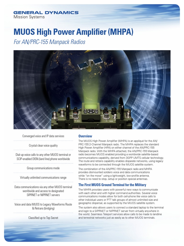 Radios Muos High Power Amplifier Mhpa 4 0216 | PDF | Radio | Networks