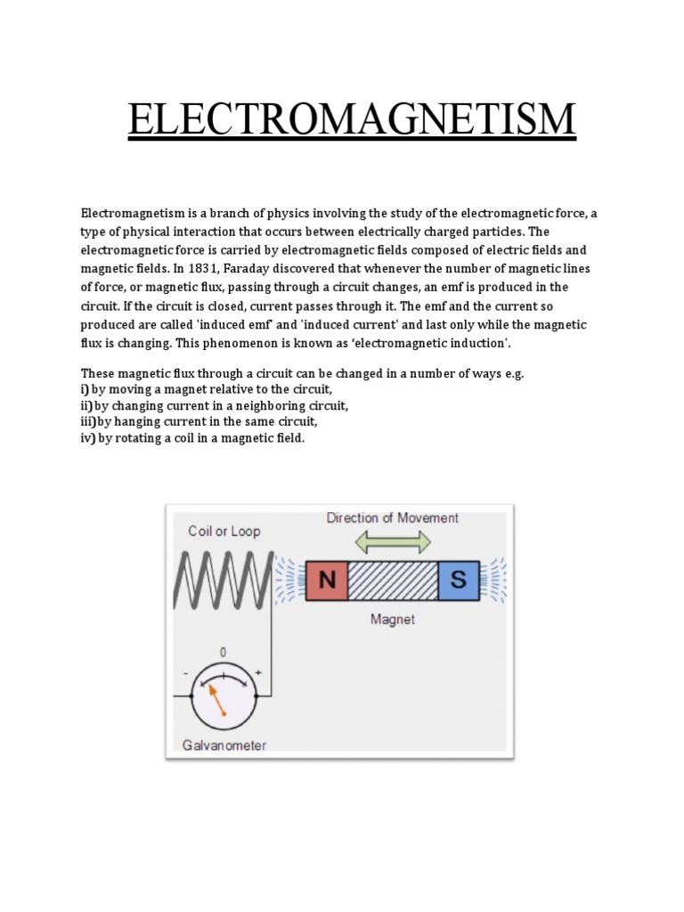 Physics Project Electromagnetism | PDF | Electromagnetic Induction | Inductance
