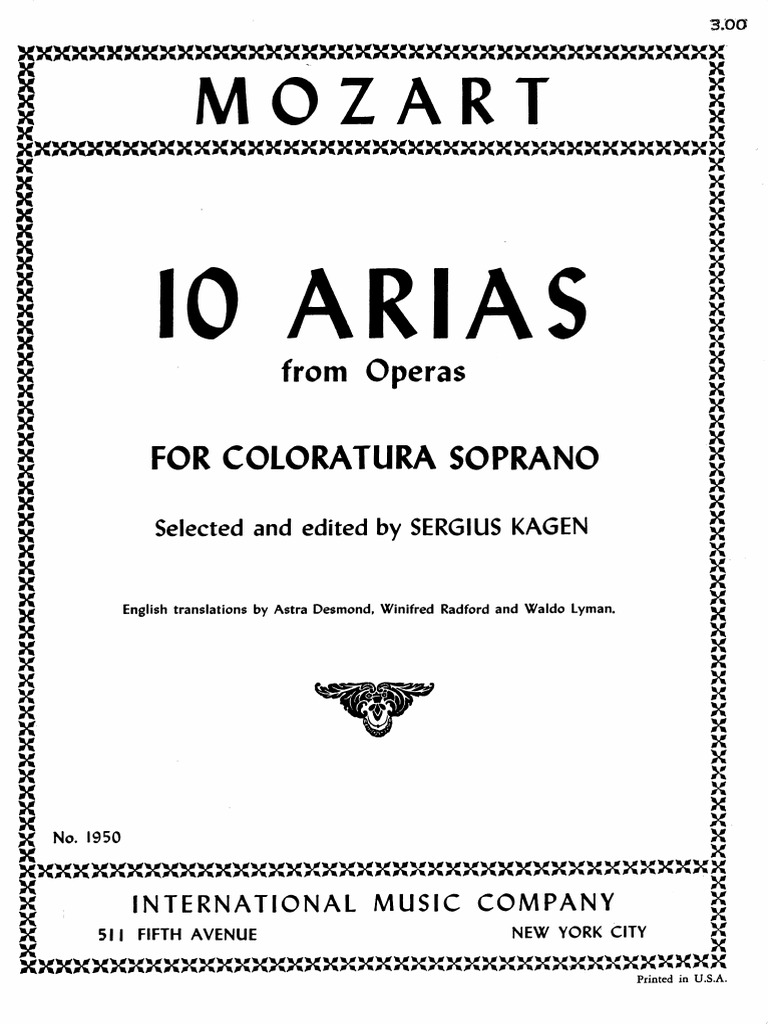 10 Coloratura Arias PDF | PDF