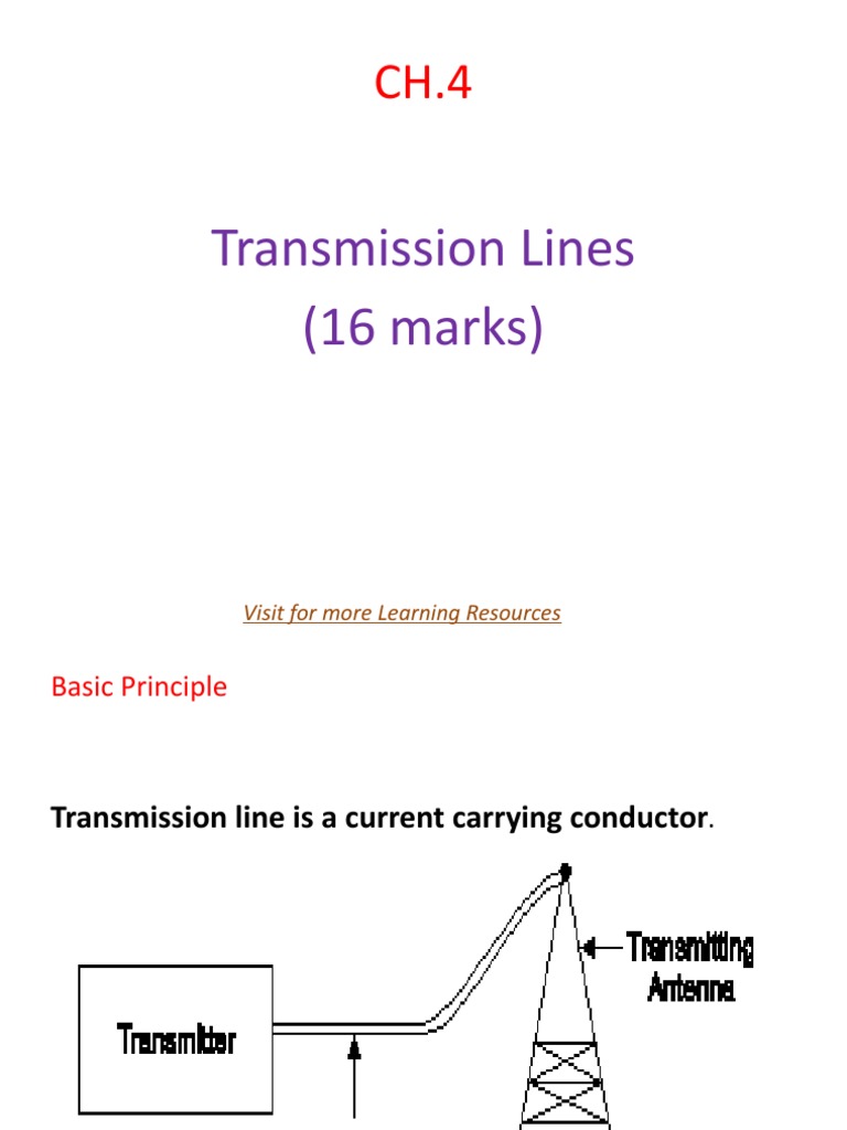 Transmission Line Parameter | PDF | Transmission Line | Electrical Impedance