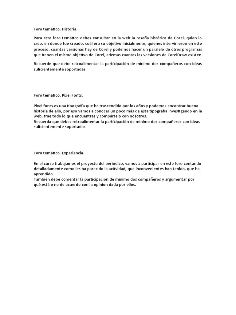 Plantilla para Foros | PDF