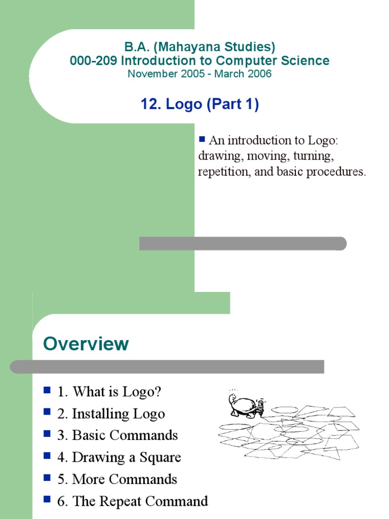 Logo (Part 1) : B.A. (Mahayana Studies) 000-209 Introduction To ...