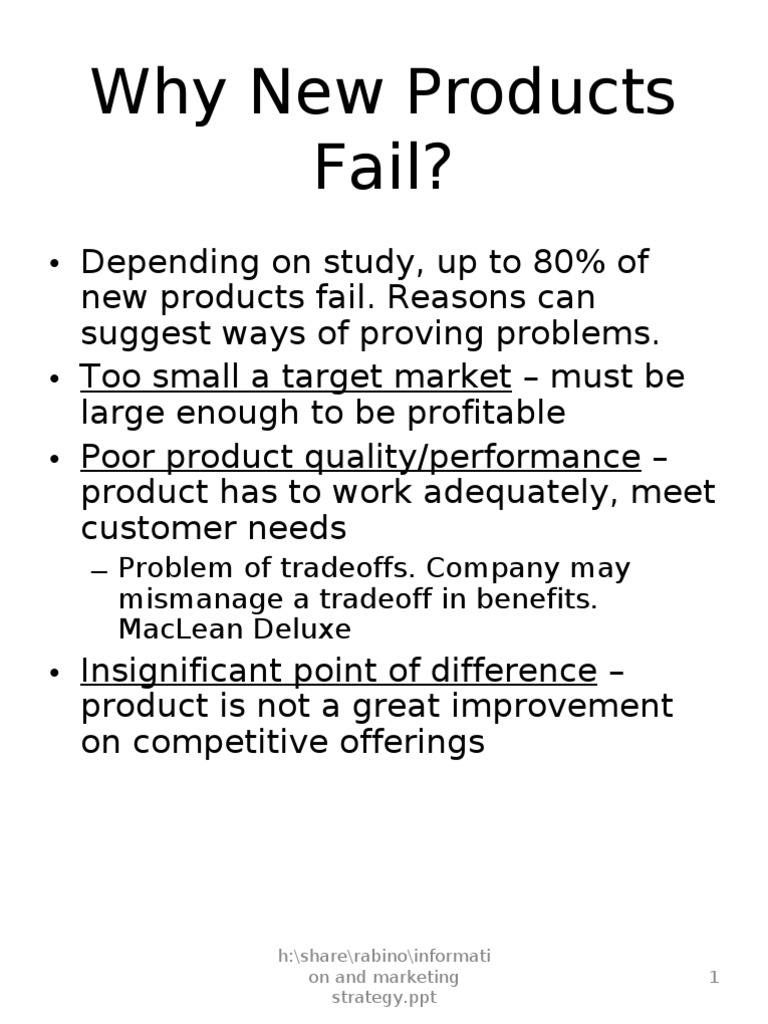 Why New Products Fail and NDP Phases | PDF | Marketing | Design