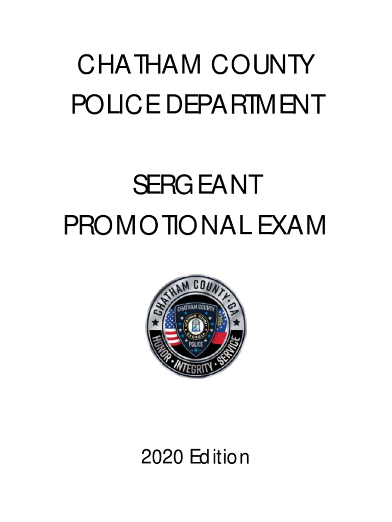 2020 Chatham County PD - SGT - Study Material PDF | PDF | Battery ...
