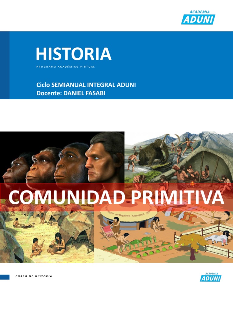Semianual Integral ADUNI Historia - Semana 1 PDF | PDF | Homo | Edad de ...