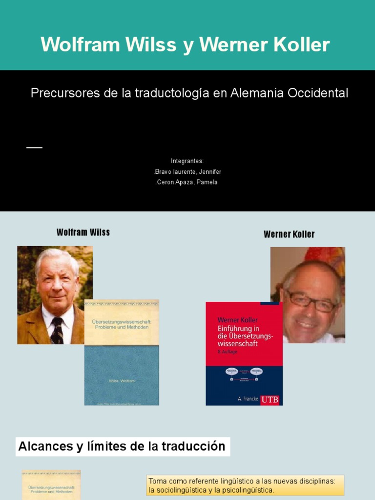 Wolfram Wilss y Werner Koller | PDF | Traducciones | Lingüística