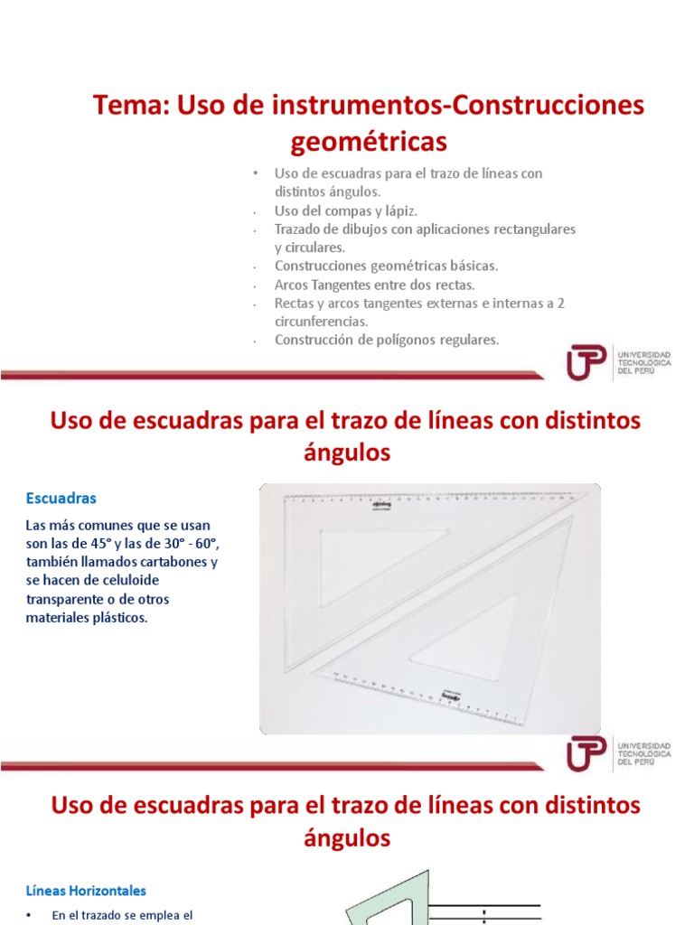 U1 - Uso de Instrumentos para Dibujo en El Desarrollo de Construcciones ...