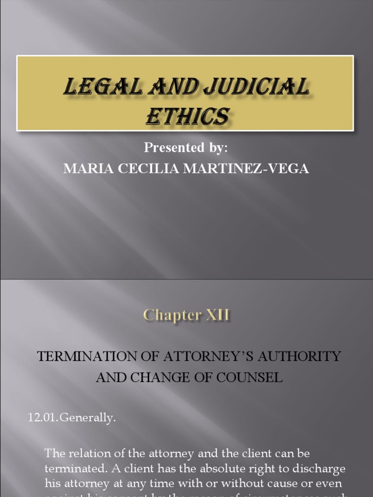 Legal and Judicial Ethics | PDF | Lawyer | Public Law