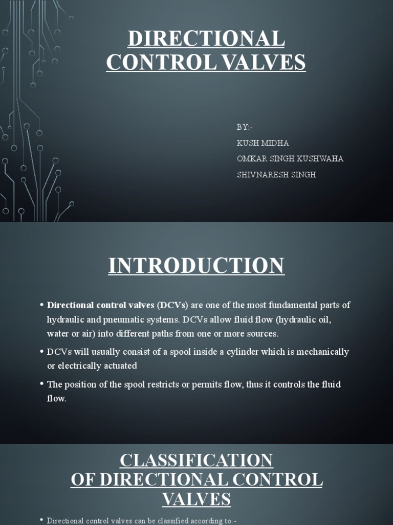 Directional Control Valves | PDF | Valve | Chemical Engineering