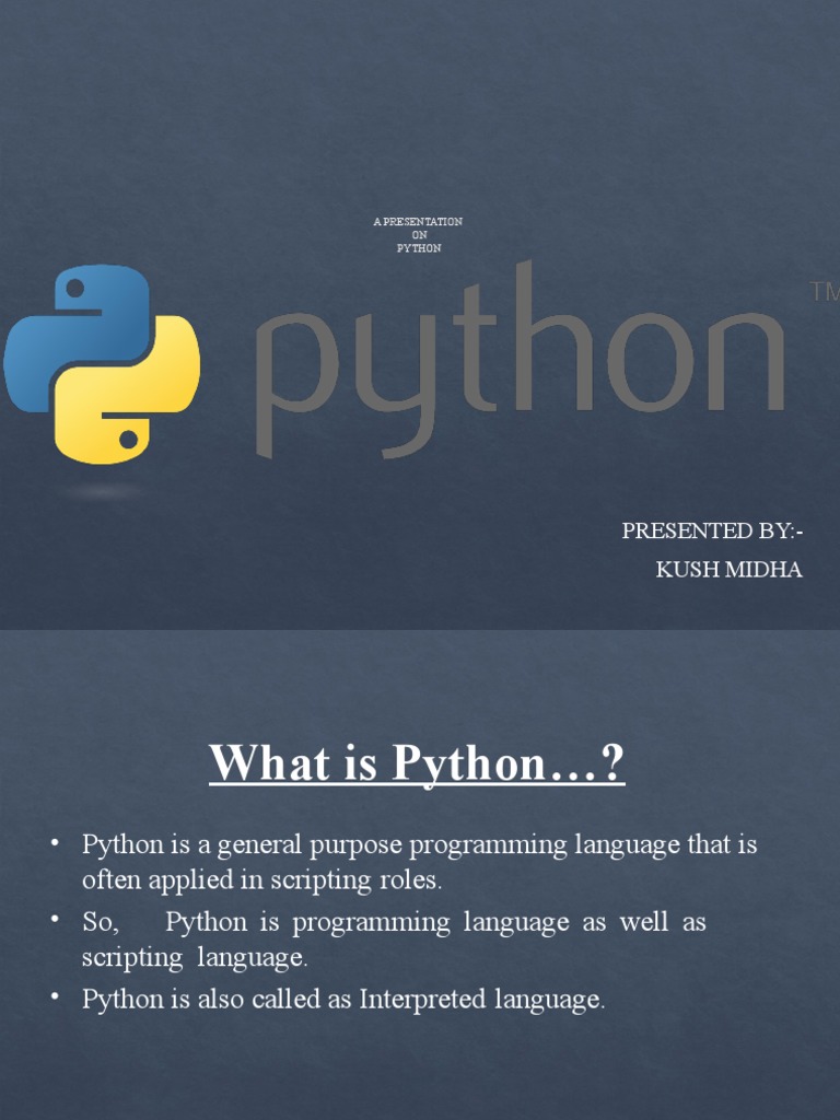 Intership Python Pdf Python Programming Language Scripting Language