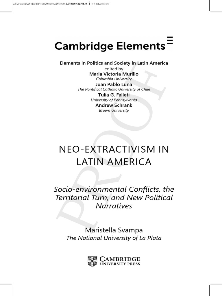 Libro Neo Extractivism in Latin America in Cambridge | PDF | Capitalism ...