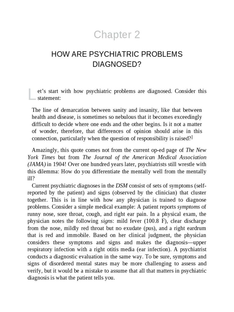 Descriptions and Prescriptions - Michael R. Emlet - 6 | PDF | Mental ...