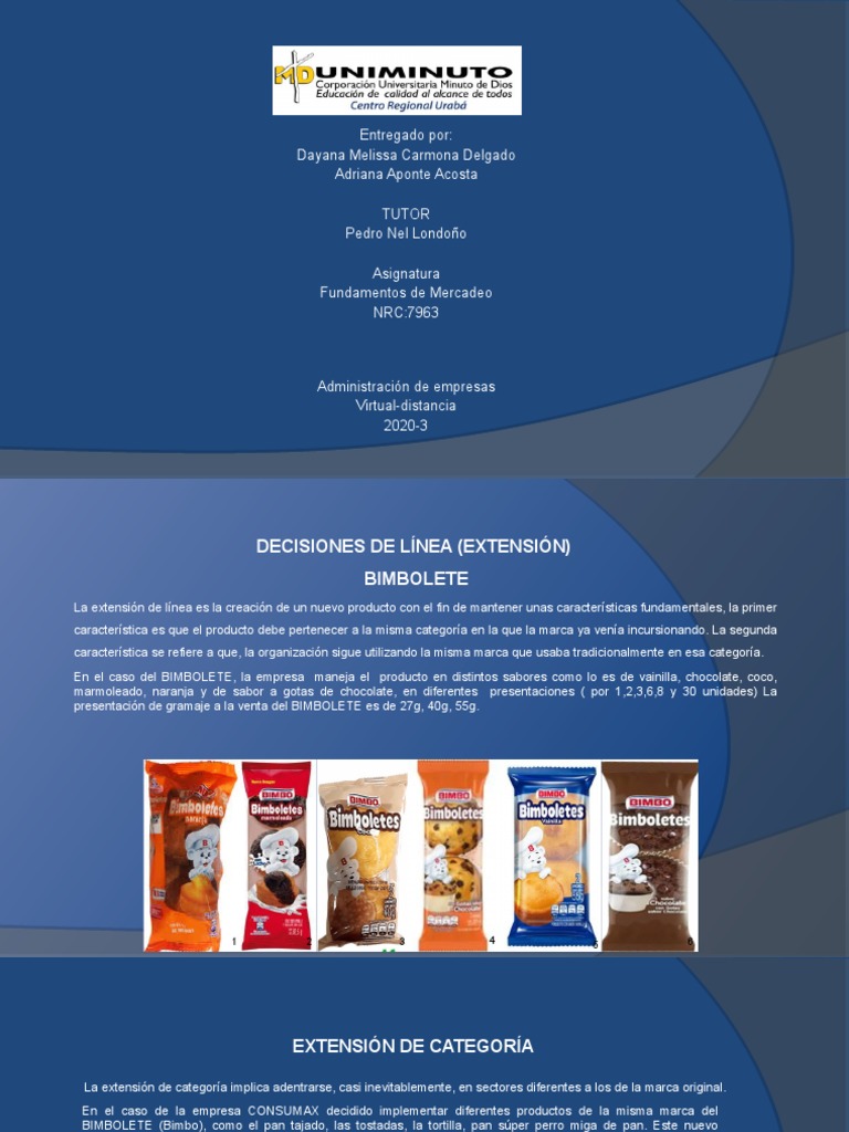 Extensión de Línea y Categoría de Bimbolete | PDF | Marca | Panes